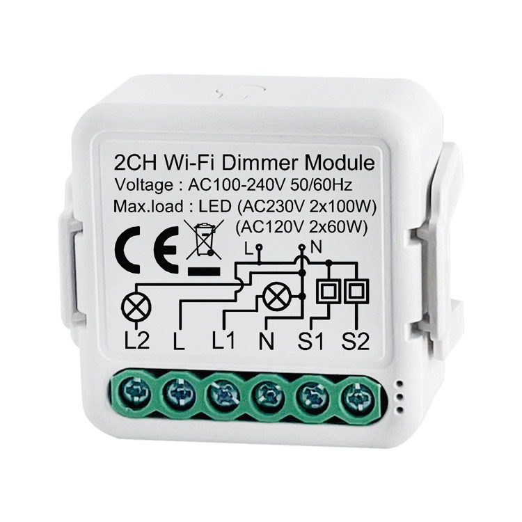 euroX10. NetPlus WiFi 2 channel Smart dimmer